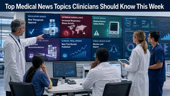 Top Medical News Topics Clinicians Should Know This Week GlobalRPH